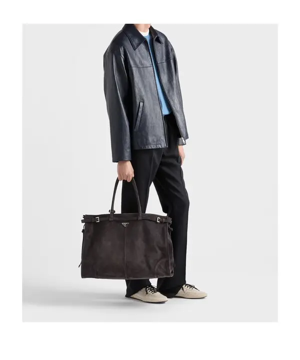 Prada Bonnie Suede Tote Bag