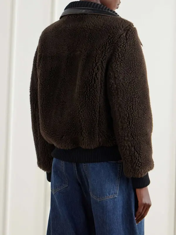 Sacai Wool-blend Plush Coat