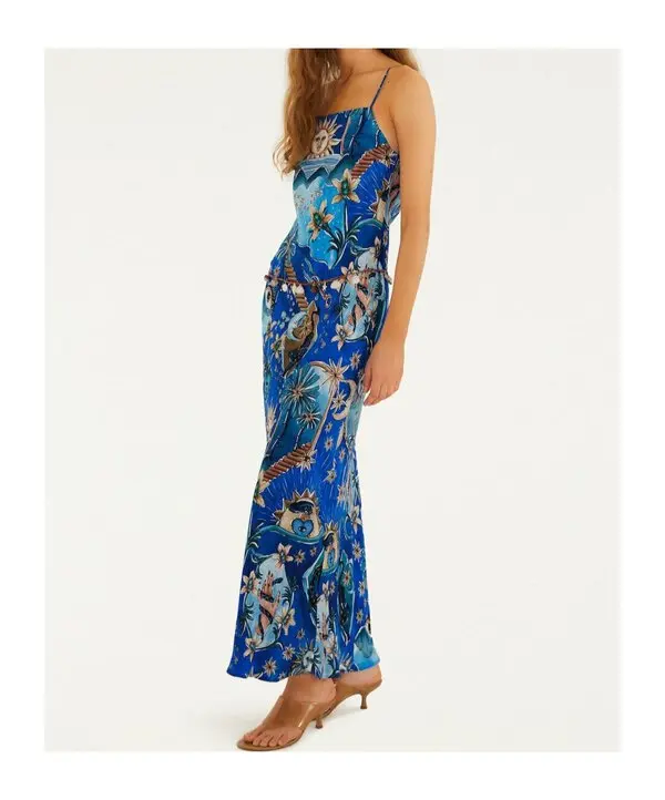 Farm Rio Sun Print Slip Maxi Dress