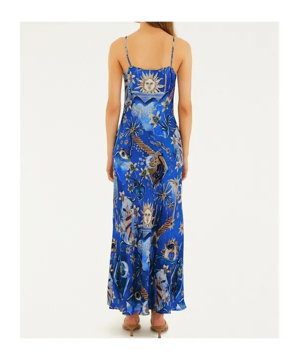 Farm Rio Sun Print Slip Maxi Dress