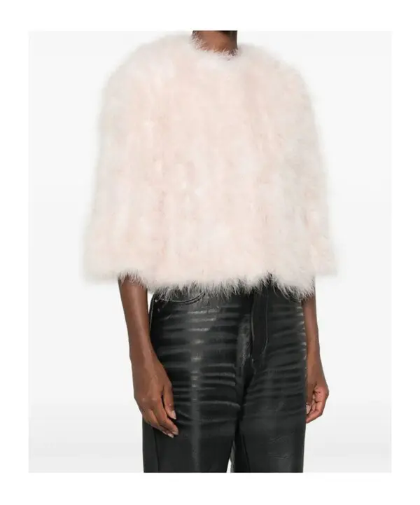 YVES SALOMON Feather-trim Jacket