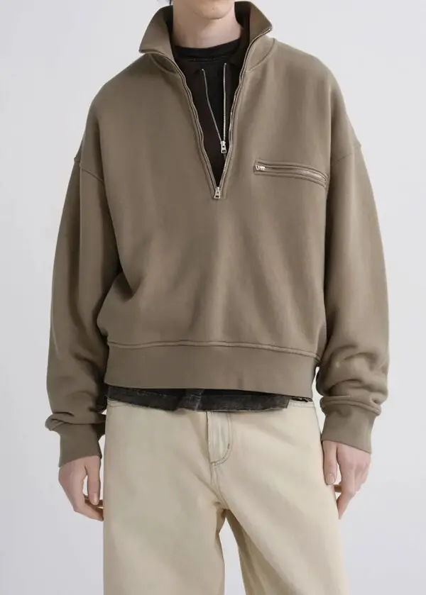 AGOLDE Halfzip Standcollar Sweatshirt