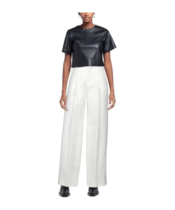 Chloé Solid-colored High-waisted Straight-leg