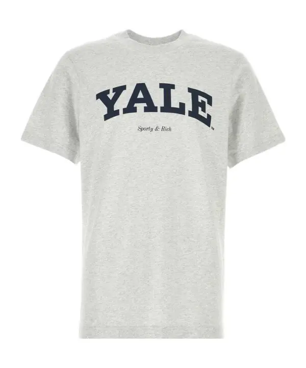 SPORTY  RICH Logo Crew Neck T-shirt