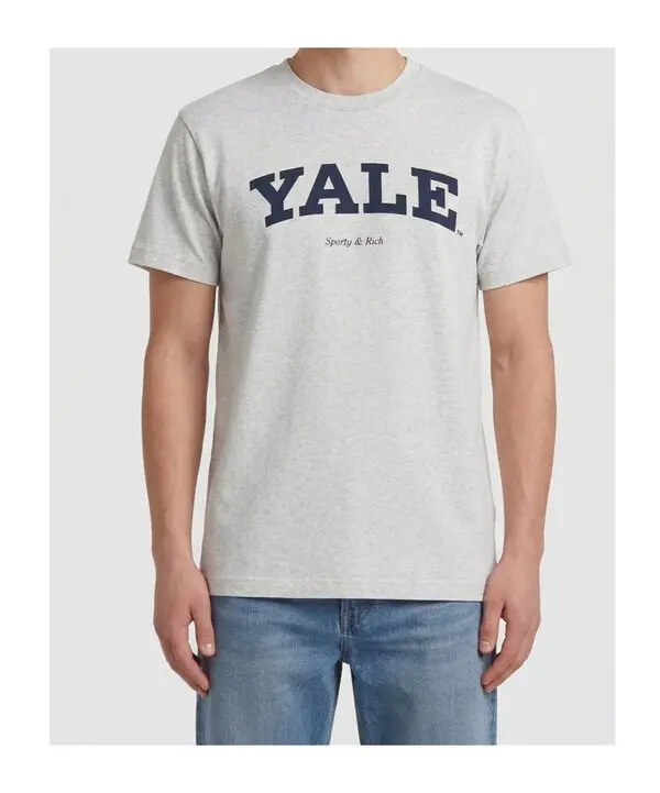 SPORTY  RICH Logo Crew Neck T-shirt