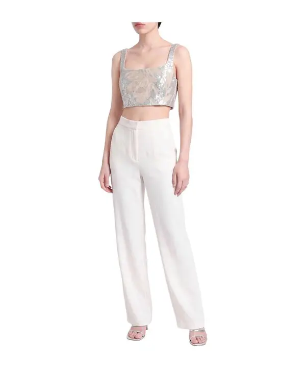 Brunello Cucinelli Colorful Sleeveless Cropped Top