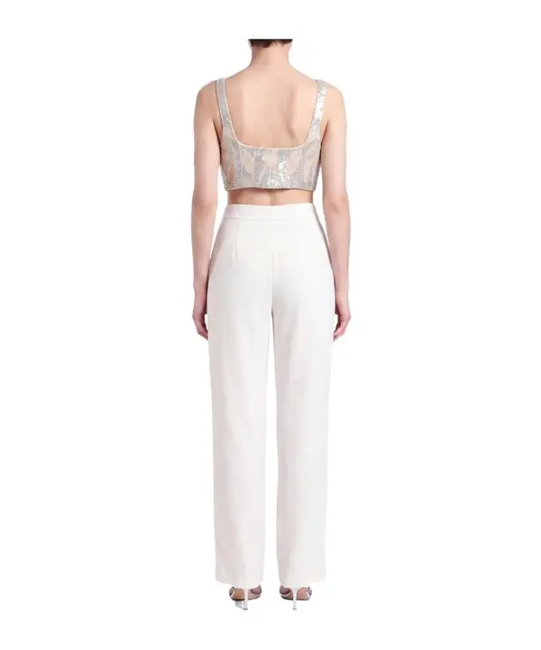 Brunello Cucinelli Colorful Sleeveless Cropped Top