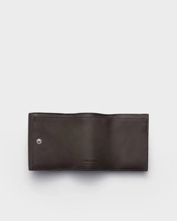 Prada Small Antiqued Leather Wallet