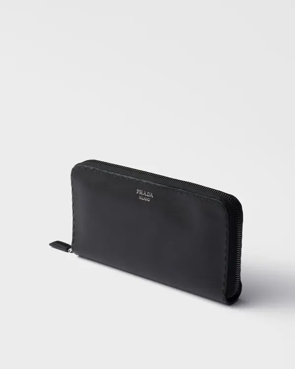 Prada Antiqued-leather Wallet