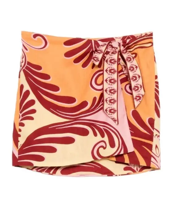Farm Rio Arabesque Tie Skirt