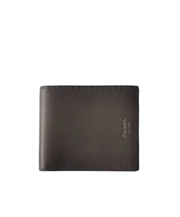 Prada Antiqued Leather Wallet