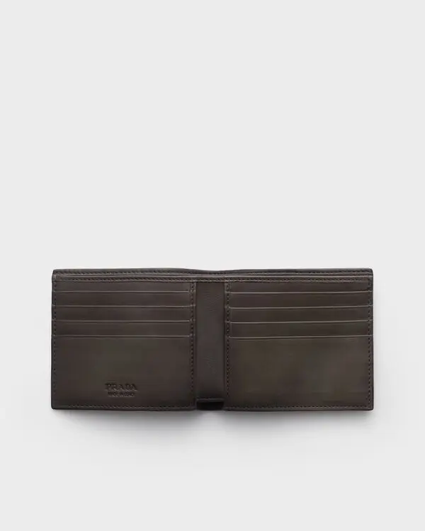 Prada Antiqued Leather Wallet