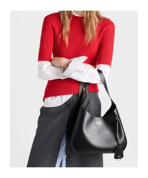 Prada Boogie Medium Leather Bag