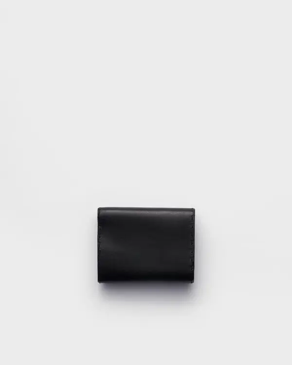 Prada Small Antiqued Leather Wallet