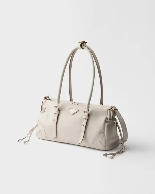 Prada Cabas Karin En Cuir Vieilli De Taille Moyenne