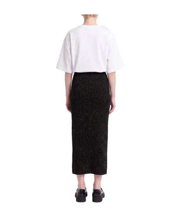 Max Mara Two-tone Knit Pencil Skirt