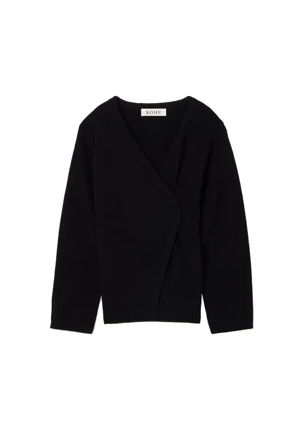 RÓHE Off-shoulder Wrap Cardigan