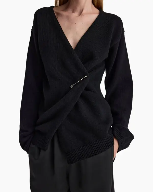 RÓHE Off-shoulder Wrap Cardigan