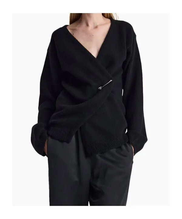 RÓHE Off-shoulder Wrap Cardigan