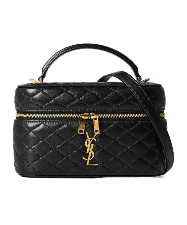 Saint Laurent Simple Logo Shoulder Bag - Black