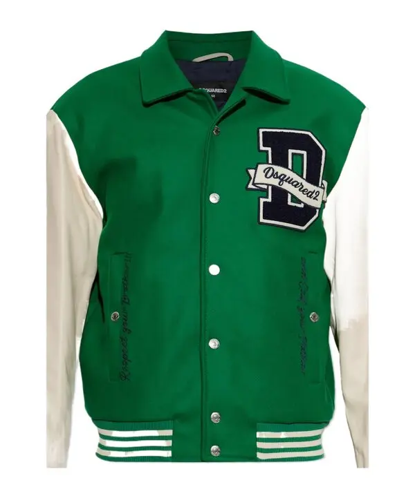 Dsquared2 Varsity-style Casual Bomber Jacket
