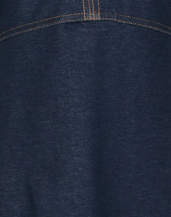 Max Mara Dark Short-sleeved Denim-effect Dress