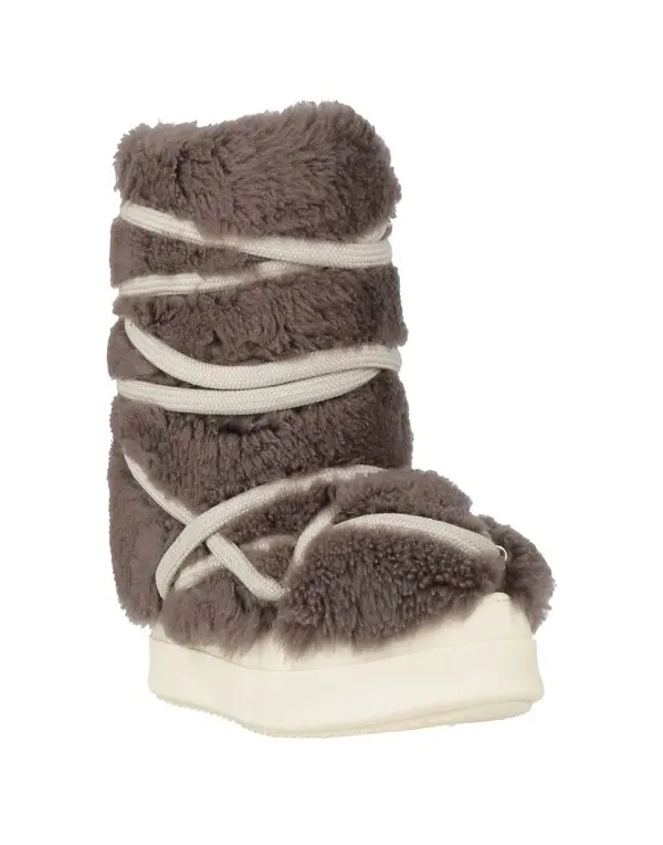 Rick Owens Fleece-lined Thick-soled Boots