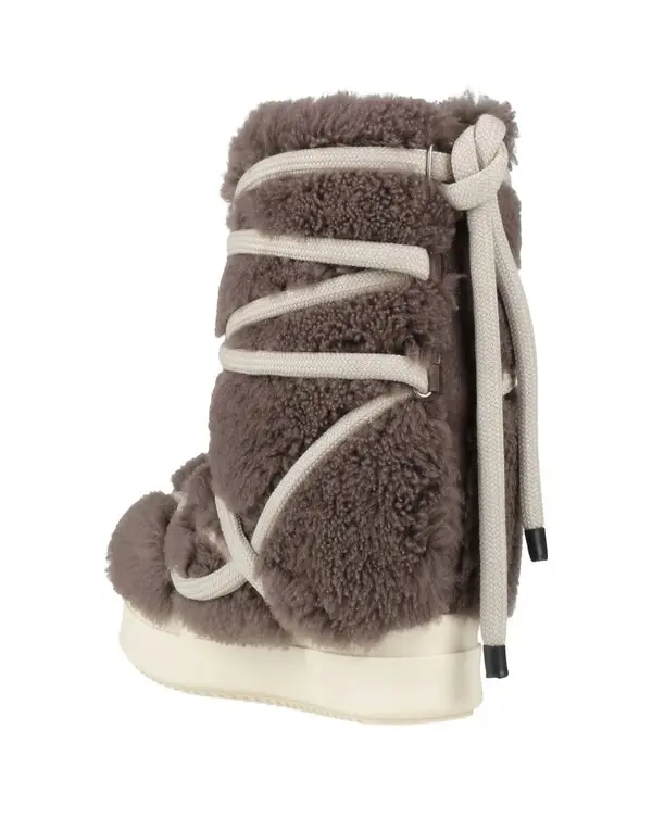 Rick Owens Fleece-lined Thick-soled Boots