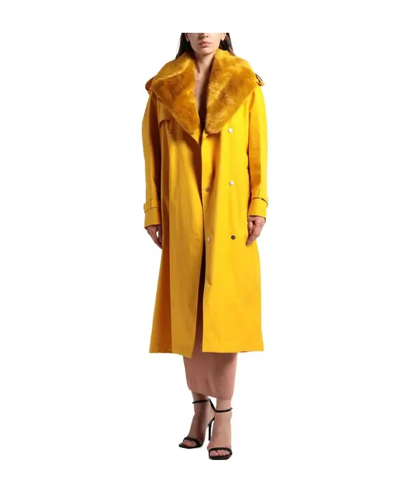 Burberry Solid-color Long-sleeved Trench Coat