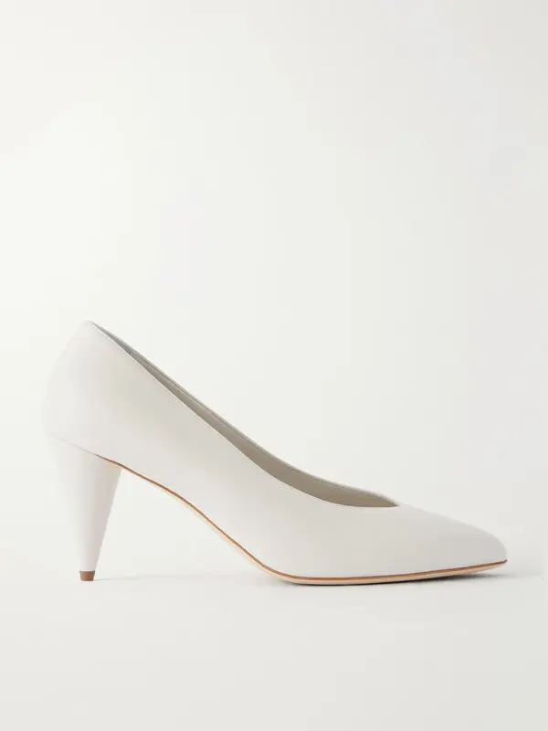 Victoria Beckham Maverick 80 Leather Pumps - White