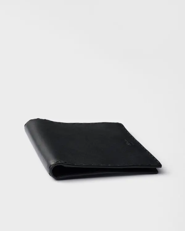 Prada Antiqued Leather Wallet