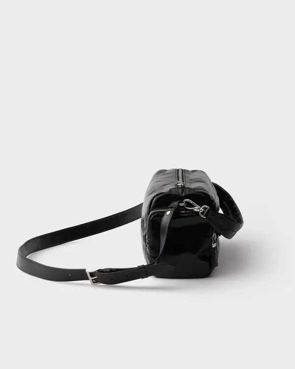 Prada Leather Shoulder Bag - Black