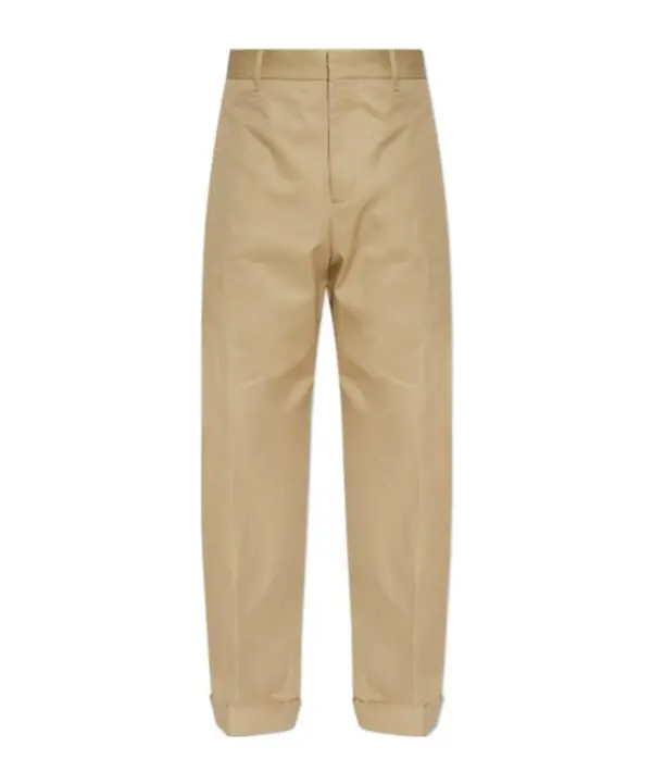 Dsquared2 Pleated-cuff Casual Trousers - Beige