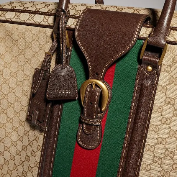 Gucci Large Soft Suitcase With Web