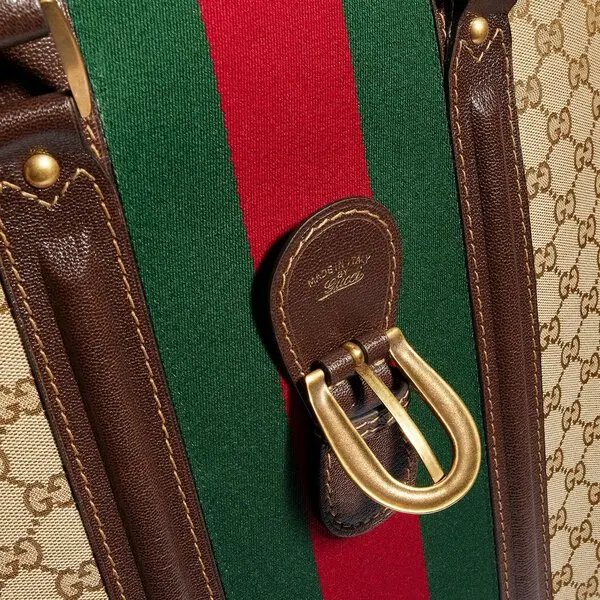 Gucci Large Soft Suitcase With Web