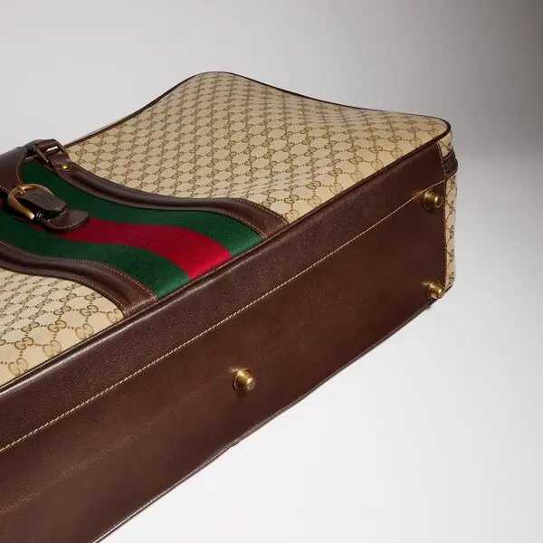 Gucci Large Soft Suitcase With Web