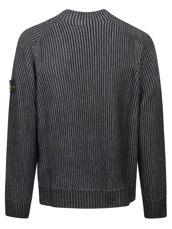 Stone Island Ribbed Knitted Sweater