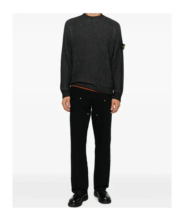 Stone Island Ribbed Knitted Sweater