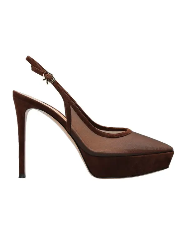 GIANVITO ROSSI Pointed-toe Platform High-heeled Sandals