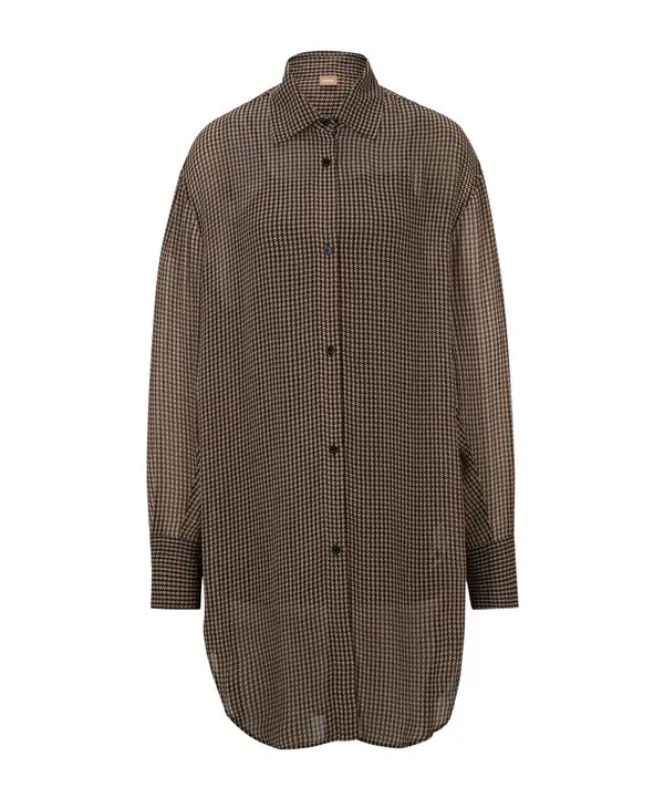 Hugo Boss Loosefit Shirt In Brown