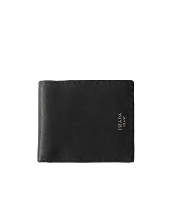 Prada Antiqued Leather Wallet