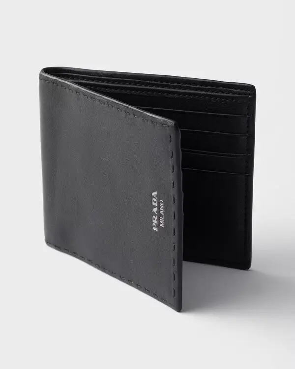 Prada Antiqued Leather Wallet