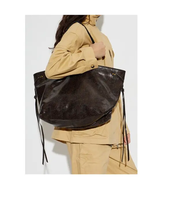 Isabel Marant Étoile Python-print Handbag