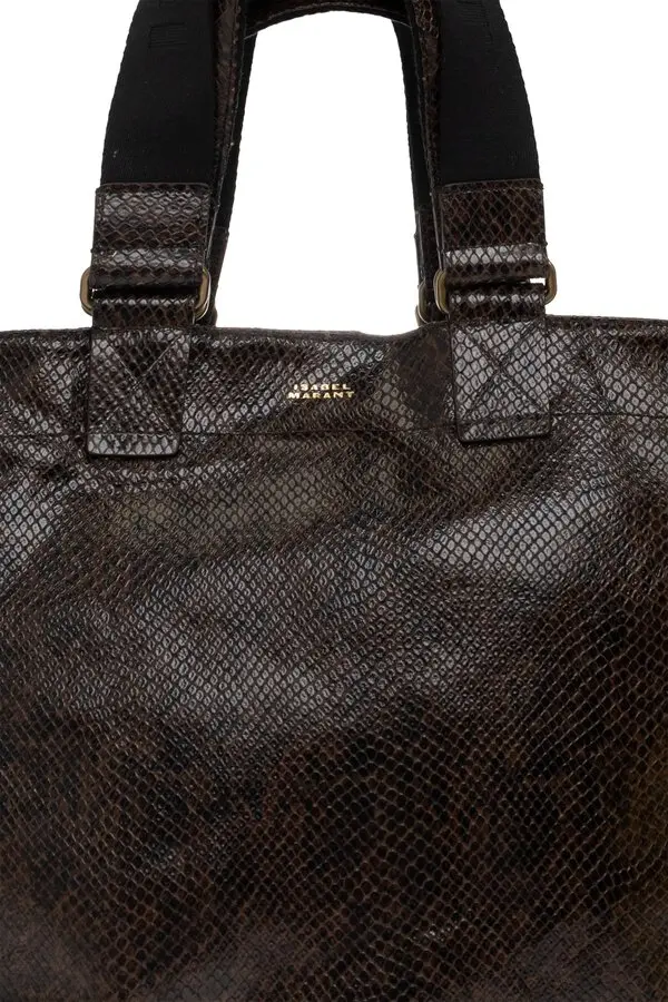 Isabel Marant Étoile Python-print Handbag