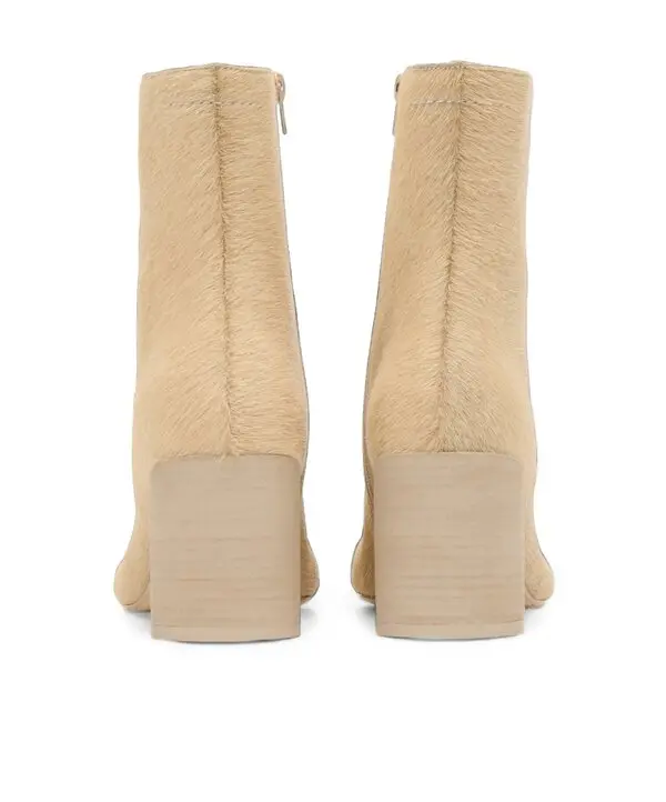 MAISON MARGIELA Calf Hair Block Heel Boots