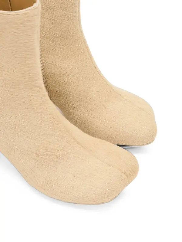 MAISON MARGIELA Calf Hair Block Heel Boots