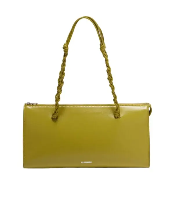 JIL SANDER Tangle Tent Leather Shoulder Bag