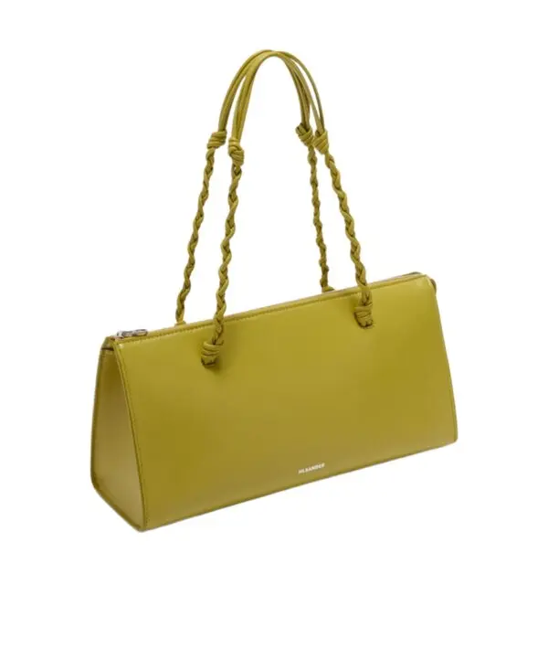 JIL SANDER Tangle Tent Leather Shoulder Bag