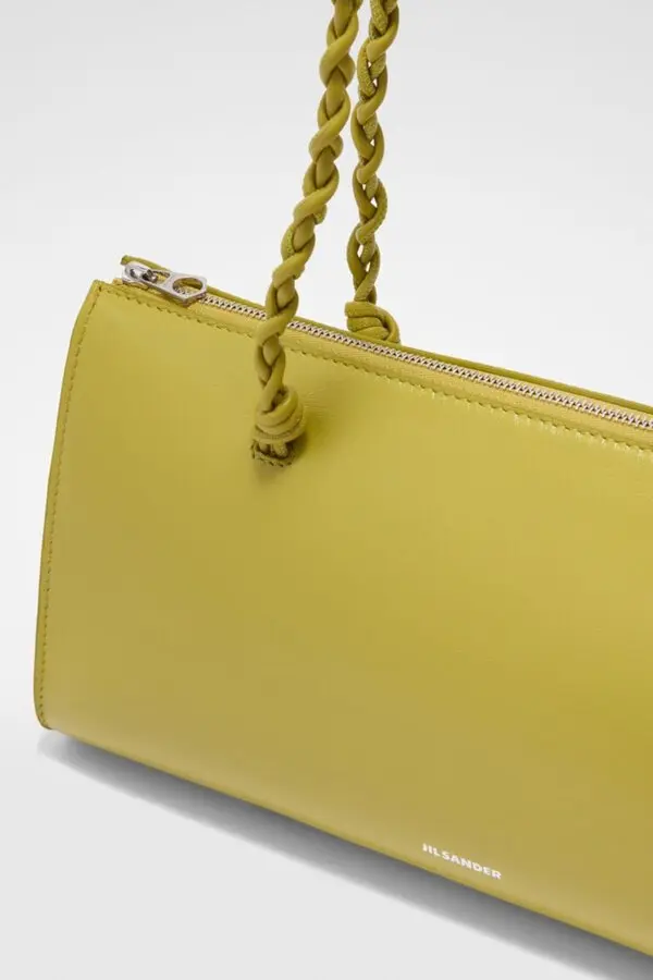 JIL SANDER Tangle Tent Leather Shoulder Bag