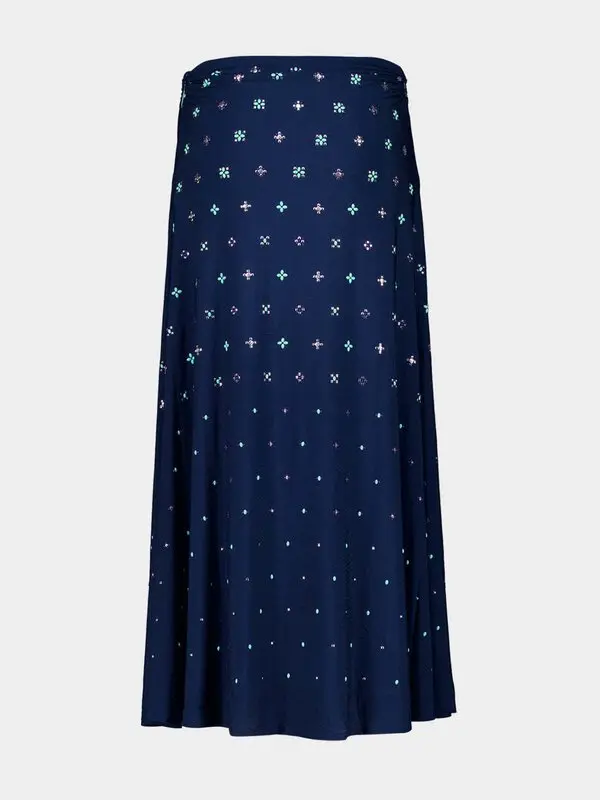 Rabanne Embellished Cut-out Skirt